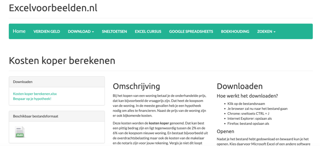 Kosten koper berekenen in Excel een slimme zet – Excel Blog